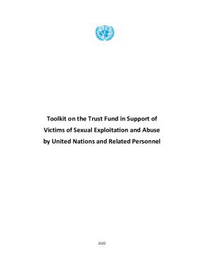 Fillable Online Toolkit On The Trust Fund In Support Of Victims Of