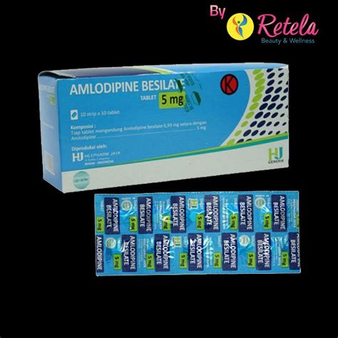 Jual Amlodipine Mg Strip Tablet Gen Hj Shopee Indonesia