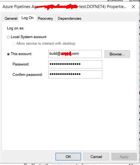 getting systemponentmodel win32exception 5 access is denied on azure release stack overflow