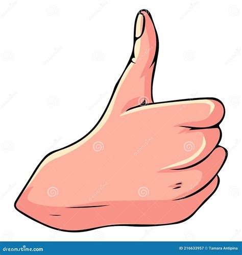 Movimiento De Pulgar Hacia Arriba Bien Gesto De Mano Mano De Mujer