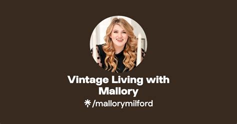 Vintage Living With Mallory Instagram Facebook Tiktok Linktree