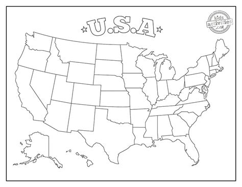 Coloring Map Of United States