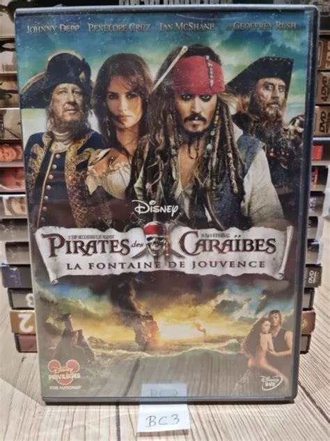 DVD PIRATES DES CARAÏBES LA FONTAINE DE JOUVENCE Johnny Depp EUR