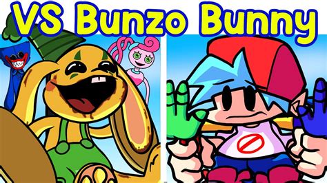 Friday Night Funkin Vs Bunzo Bunny Fnf Mod Poppy Playtime Huggy