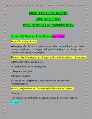 Eng Final Term Past Papers By Mohsinrazzaq Final Term Examination