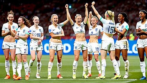 Dopamine Girl The England Womens Football Team Celebrating Winning