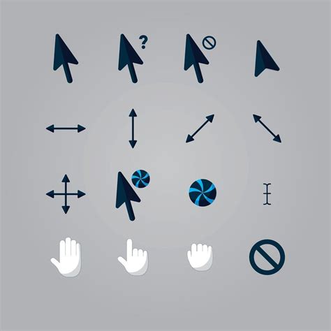 Pointer Cursor Icons Computer Web Arrows Mouse Cursors And Clicking