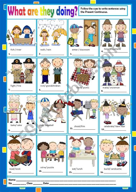 WHAT ARE THEY DOING ESL Worksheet By Macomabi