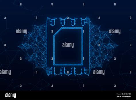 ESIM Embedded SIM Card Icon Symbol Concept New Chip Mobile Cellular