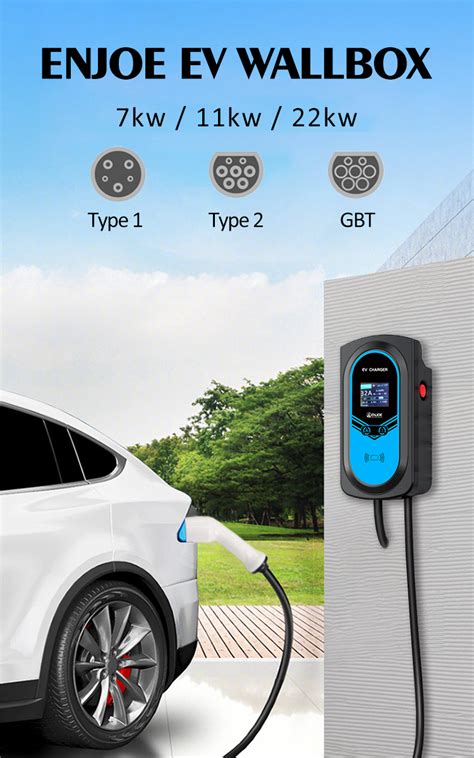 Evse Wallbox A Ev Charging Station Kw Kw Kw A Phase Phase