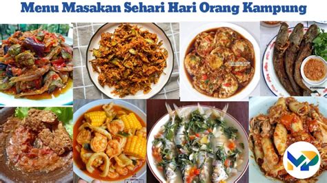 Menu Masakan Sehari Hari Orang Kampung Mudah Dan Murah Mocipay