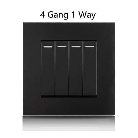 Interrupteur Mural 4 Gang 1 Way Interrupteur Mural 1 2 3 4 Gangs