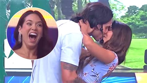 Jazmín Pinedo y su curiosa reacción al ver a Gino Assereto besando a