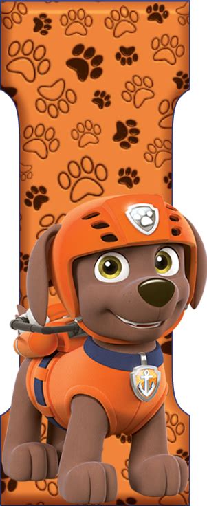 Paw Patrol Alphabet Clipart Image Png Paw Patrol Png Font Etsy Images