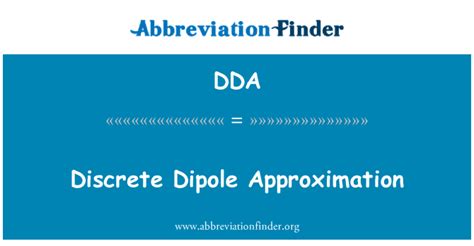 dda 정의 분리 된 쌍 극 자 근사 discrete dipole approximation