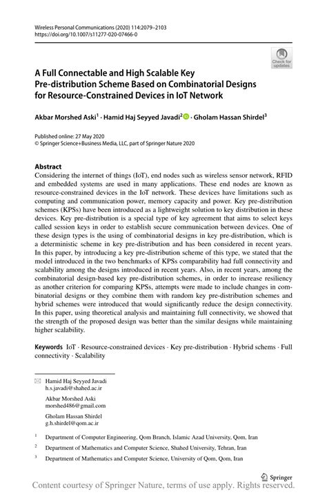 a full connectable and high scalable key pre distribution scheme based on combinatorial designs