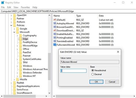 How To Disable Full Screen Mode For Microsoft Edge In Windows