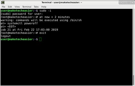How To Schedule Commands In Linux With The At Utility Make Tech Easier