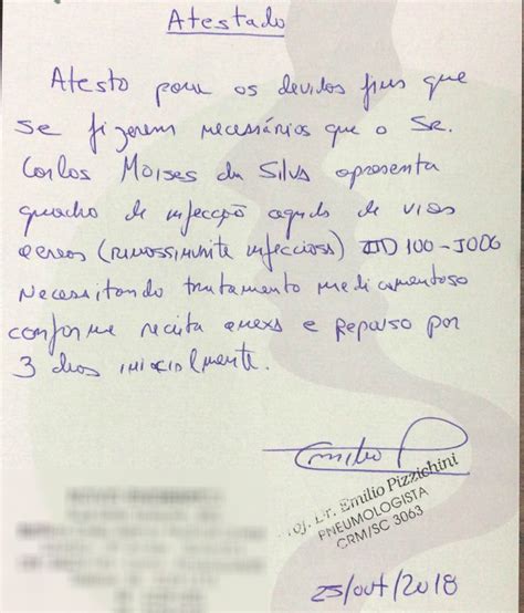 Atestado De 2 Dias A Partir Desta Data BRAINCP