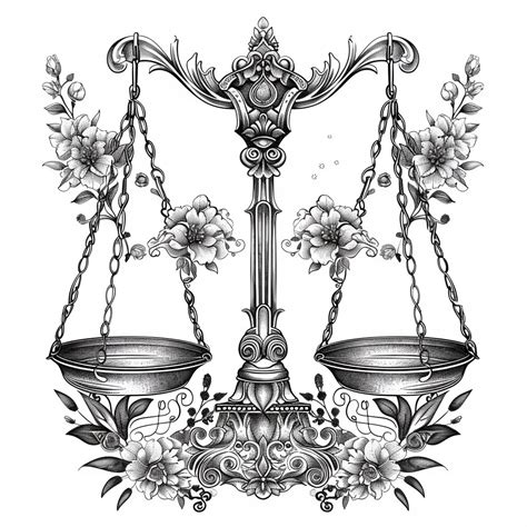 Tatua Zmywalny Tymczasowy Przyklejany Nak Adany Znak Zodiaku Waga