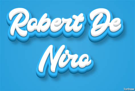 Robert De Niro Effet de texte et design de logos Célébrité