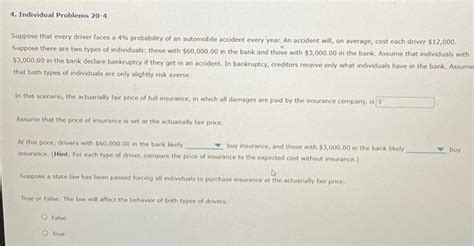 Solved Suppose That Every Driver Faces A 4 Probability Of Chegg