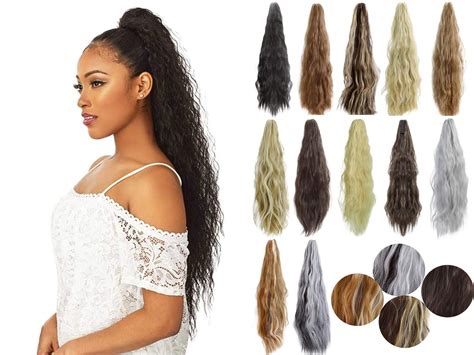 Amazon Lansigreen Hebelin Kinky Curly Yaki Ponytail Extension 20
