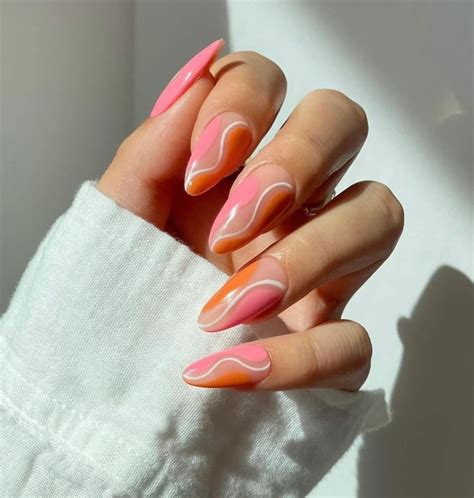 Top 22 Must Try Pink And Orange Nail Designs For 2024