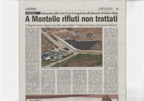 Pontinia Ecologia E Territorio Anche Nella Discarica Di Borgo Montello