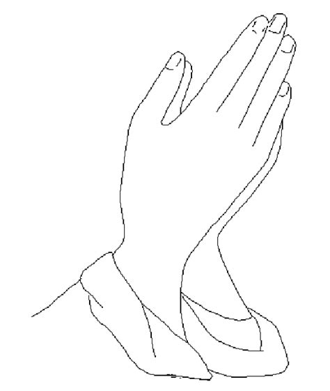 Printable Praying Hands Coloring Home