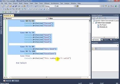 035 Select Case Example Vb Net 2010 YouTube