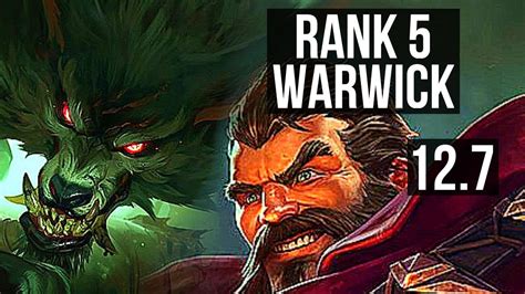 WARWICK Vs GRAVES JNG Rank 5 Warwick 4 0 4 600 Games 900K