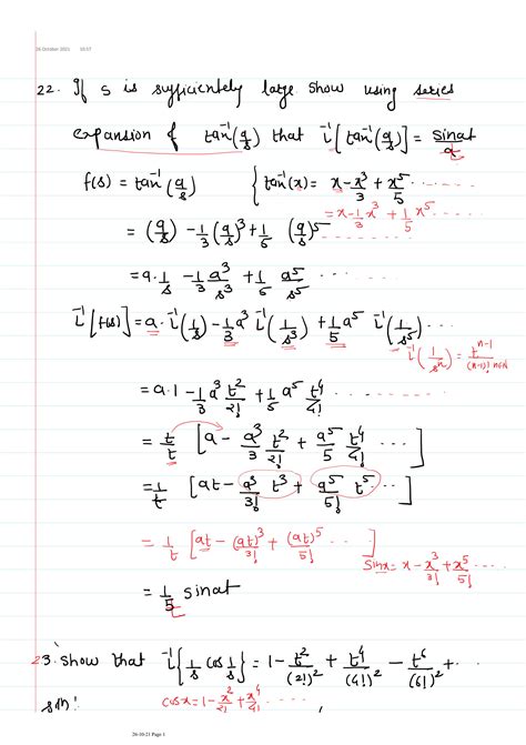 Solution Convolution Theorem Studypool