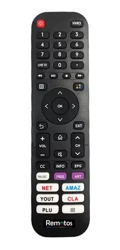 Control Remoto Para Noblex Hisense Smart Tv Pluto Flow MercadoLibre
