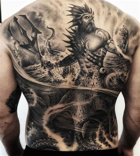Poseidon Tattoo Meaning Channeling The Power Of The Sea God