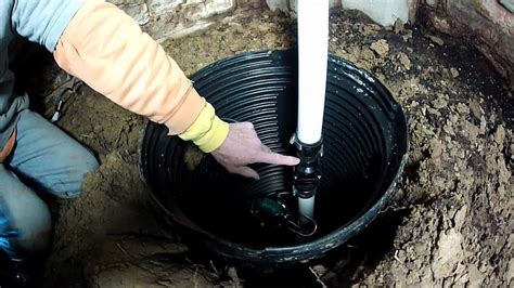 How To Set Sump Pump And Discharge Through Foundation Wall By Apple