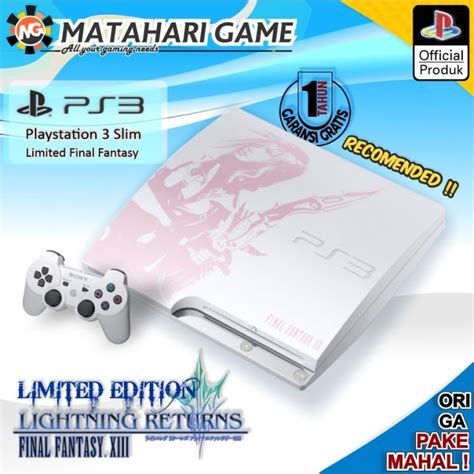 PS3 Slim LIMITED EDITION Final Fantasy 500GB Asli Sony CFW VoID Grade A