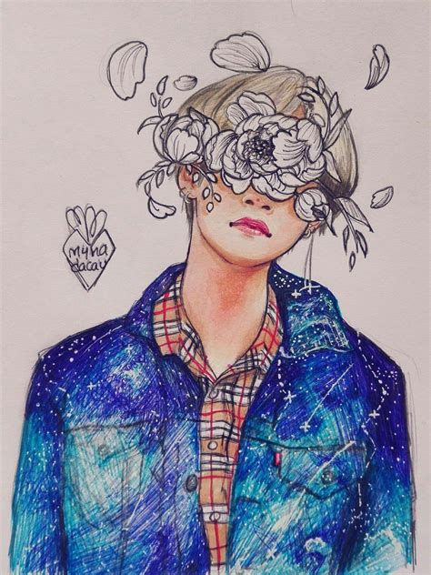 Taehyung Fanart Dibujos Bts Dibujo Arte