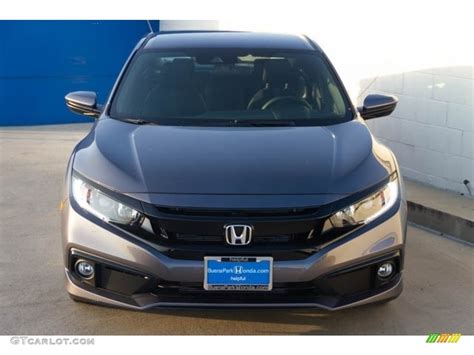 2020 Modern Steel Metallic Honda Civic Sport Sedan 138416684 Photo 3