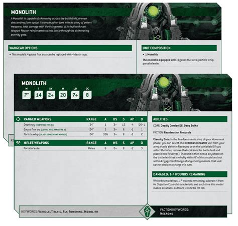 New Necrons 10th Edition Warhammer 40k Rules Stands Awakening Commands