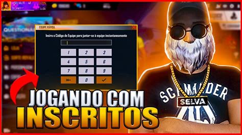 Free Fire Ao Vivo Jogando Inscritos Sala Personalizada