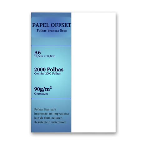 Papel Offset A Branco Folhas Sulfite G Top Shopee Brasil