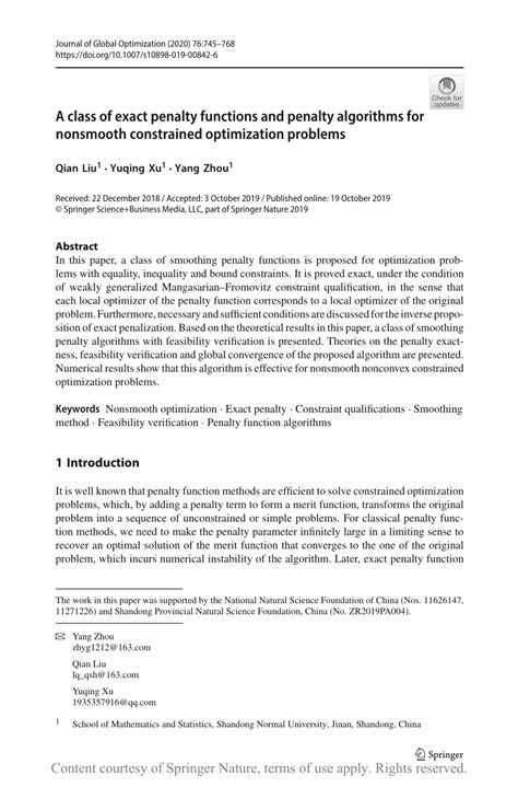 a class of exact penalty functions and penalty algorithms for nonsmooth constrained optimization
