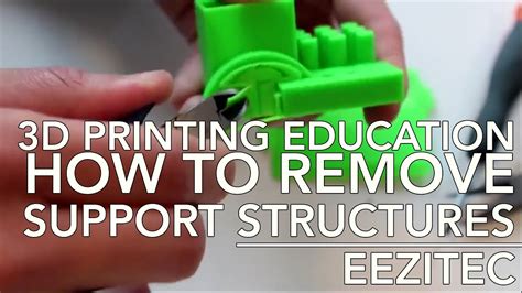 D Printing Eduction Removing Support Structures Eezitec Youtube