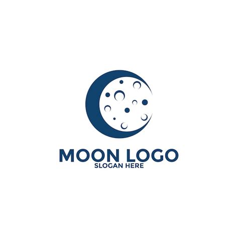 Ícone do vetor do logotipo da lua modelo de design de logotipo da lua