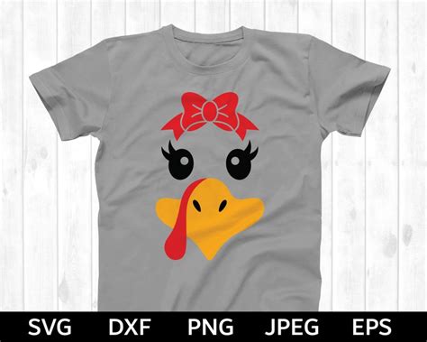 Turkey Face SVG Turkey Face SVG Bundle Thanksgiving Turkey Etsy