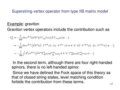 ppt superstring vertex operators in type iib matrix model powerpoint presentation id 3418430