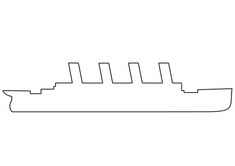 Shape Of Titanic Free Printable Papercraft Templates