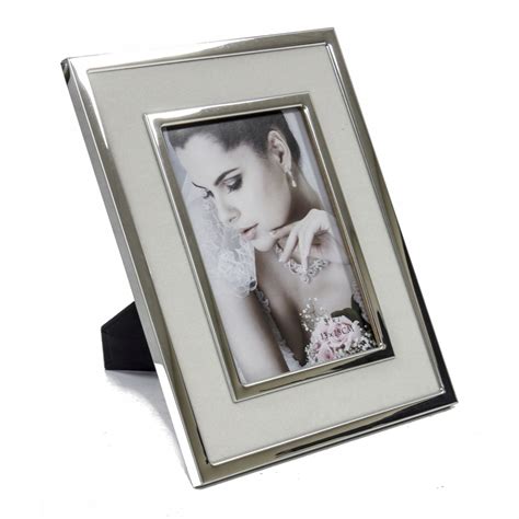 Ramka na zdjęcia Drofte srebrna metalowa glamour 8435902749