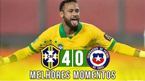 Gols de Brasil x Chile Vini Jr desencanta e seleção goleia Chile